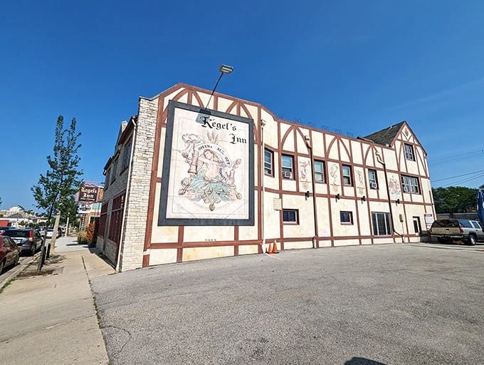 Kegel's Inn rises from West Allis like a Bavarian castle, promising authentic German-American dining adventures within.