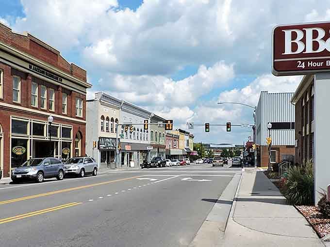 Downtown Radford's colorful storefronts prove that charm doesn't require a mortgage-sized rent payment to enjoy.