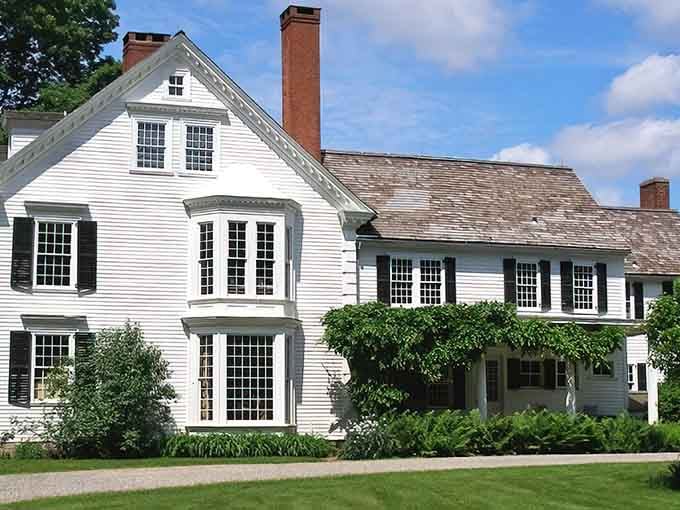 Colonial elegance meets manicured perfection where every window seems to whisper tales from centuries past.