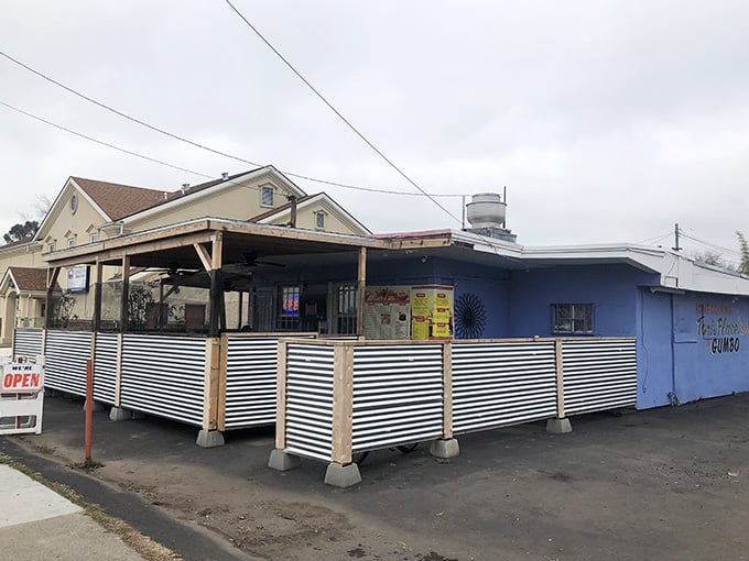That little blue building holds more soul than most fancy restaurants with valet parking and sommeliers combined.