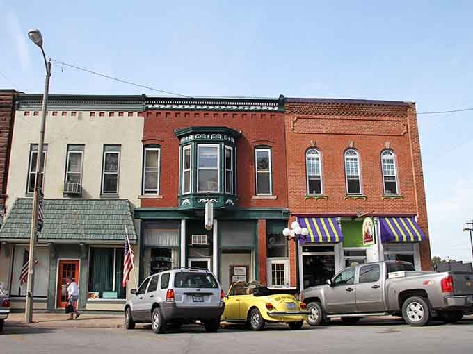 These storefronts have more character than most modern buildings will ever achieve, even with expensive designers.