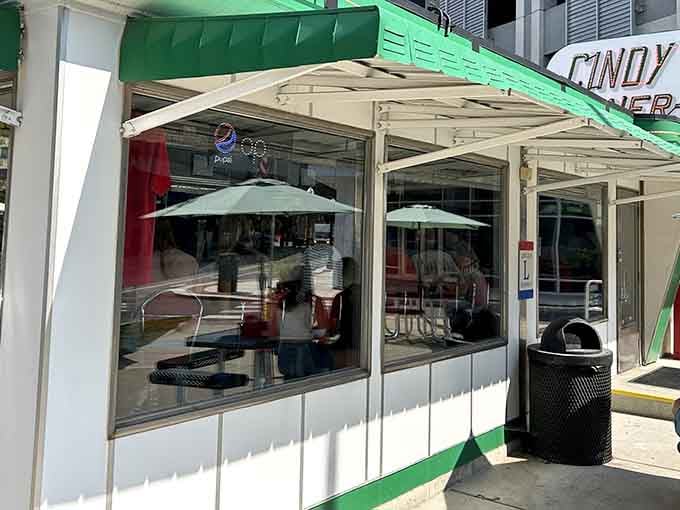 The classic diner architecture proves that sometimes the best things come in the most charmingly compact packages.