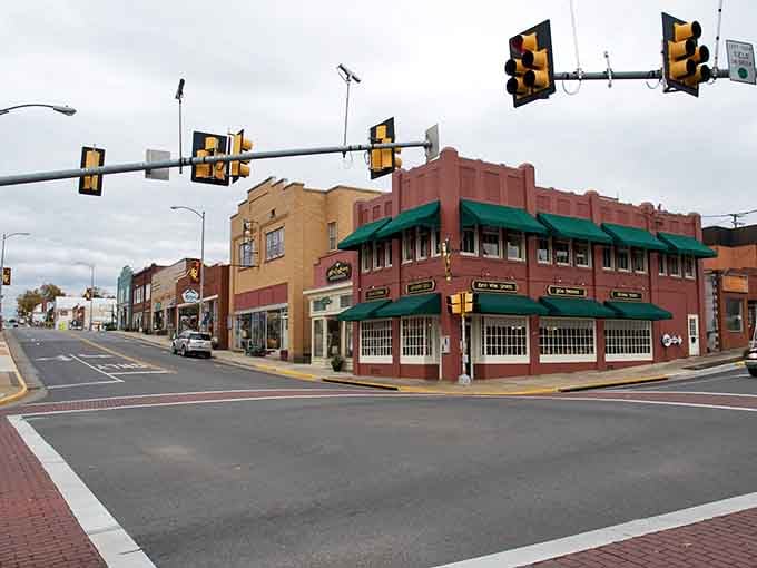 Corner buildings with character remind you that downtown doesn't need skyscrapers to make an unforgettable impression daily.