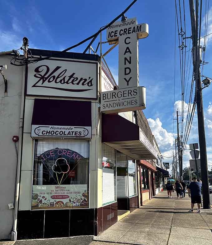 That vintage signage isn't trying to be retro; it simply never left, much like your favorite pair of jeans.