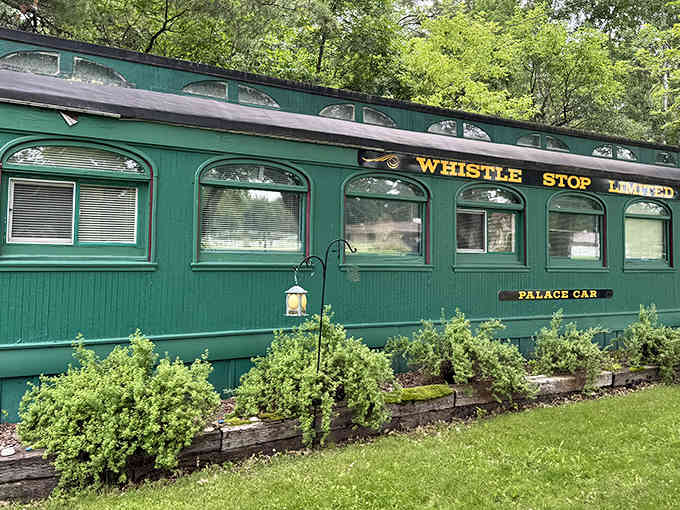 That turquoise exterior isn't just paint, it's a promise of adventure wrapped in vintage railroad charm and Minnesota hospitality.