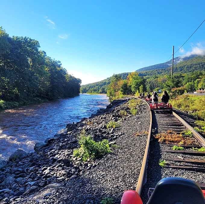 Following the Esopus Creek with mountains watching over you beats any gym membership you've ever considered buying.