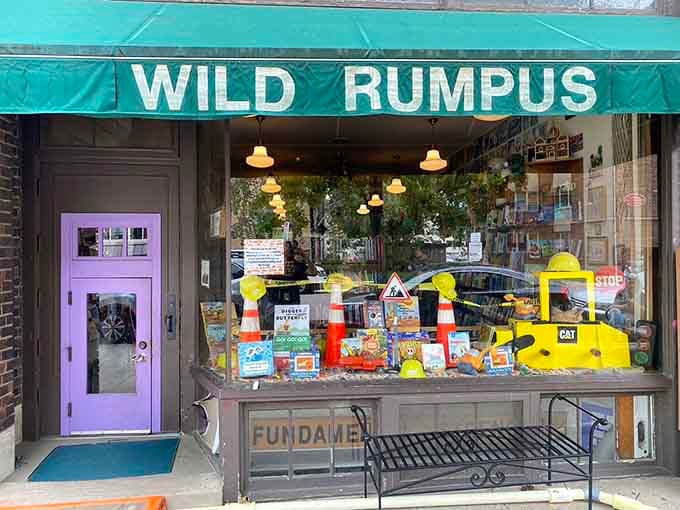 That turquoise awning and purple door aren't just charming, they're a promise that childhood wonder still exists here.