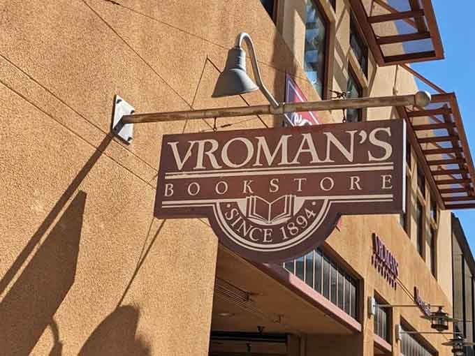 The iconic sign beckons book lovers and wine enthusiasts alike into this Pasadena treasure.