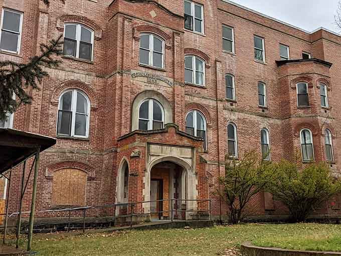 Time and nature are slowly reclaiming this brick beauty, turning a once-vital community hospital into Washington's most haunting landmark.