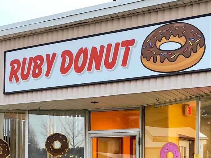 That cheerful donut sign isn't just decoration &ndash; it's a beacon of hope for early risers everywhere.