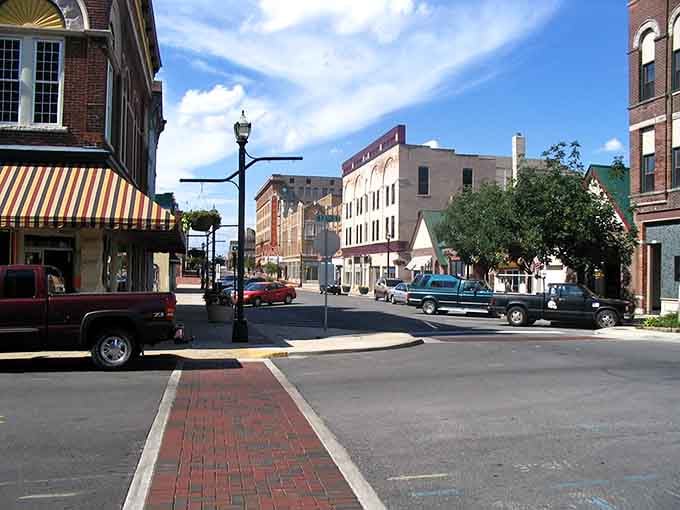 Broad streets and available parking give downtown Anderson a nostalgic feel, like a place where shopping used to be simple and stress-free.