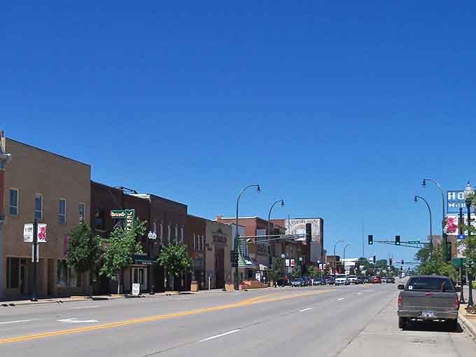 Downtown Marshall looks like someone actually remembered that Main Streets are supposed to be charming and functional simultaneously.