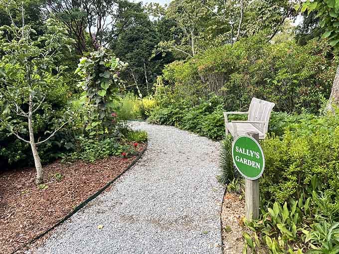 Paths wind through Bullington Gardens like nature's own invitation to slow down and explore.
