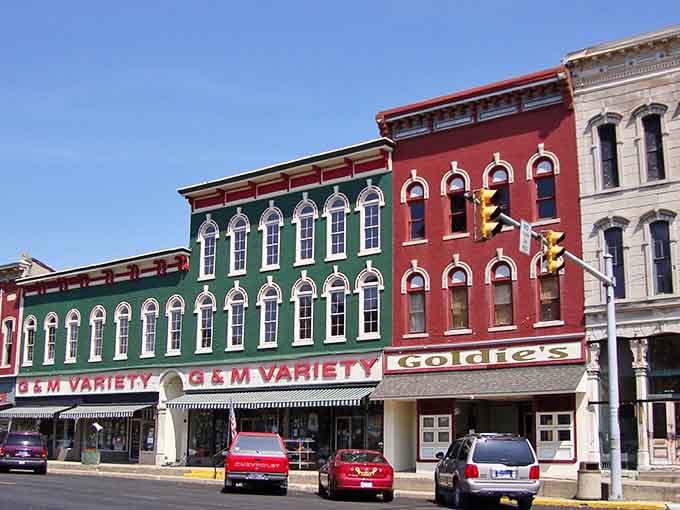 When buildings wear green and red this well, you know they've been dressing themselves since before color coordination apps.