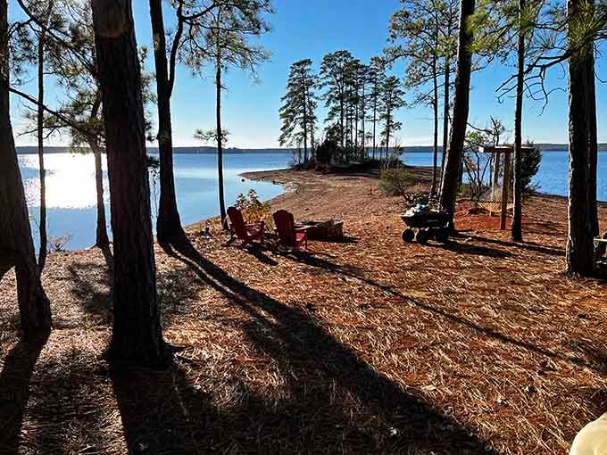 Find your own private peninsula where the only thing you'll bump into is pure tranquility and maybe a curious squirrel.
