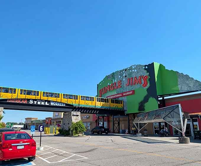 That monorail isn't going anywhere, but your taste buds are about to travel the world.