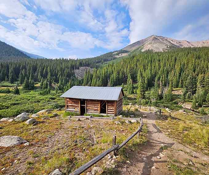 Time stands still at 10,900 feet, where weathered cabins whisper tales of gold fever and broken dreams.