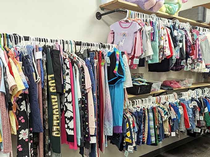 The children's section offers adorable finds for little ones, proving that quality kids' clothing doesn't have to break the bank every time.