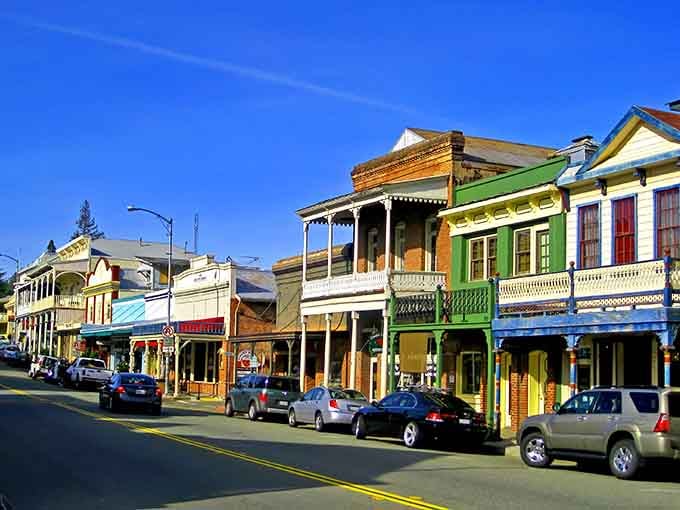 Main Street looks like it wandered off a Western movie set and decided to stay forever.