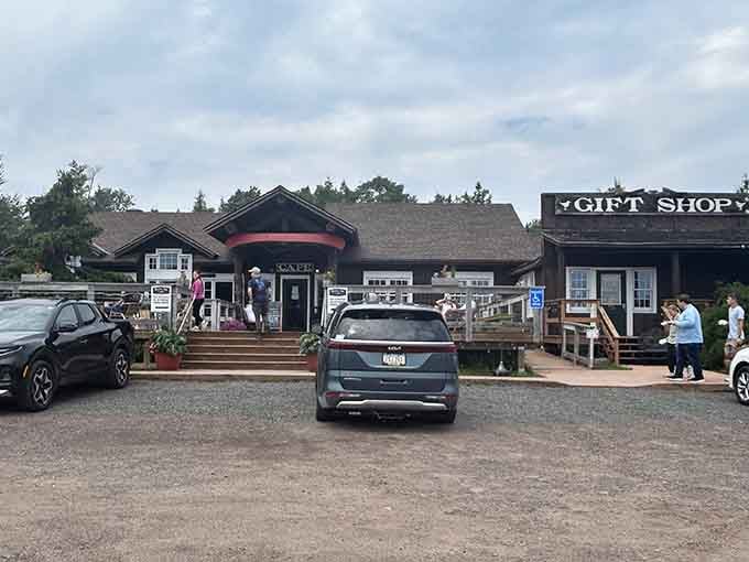 The Rustic Inn Cafe welcomes you with that classic North Shore charm that makes your GPS feel unnecessary.