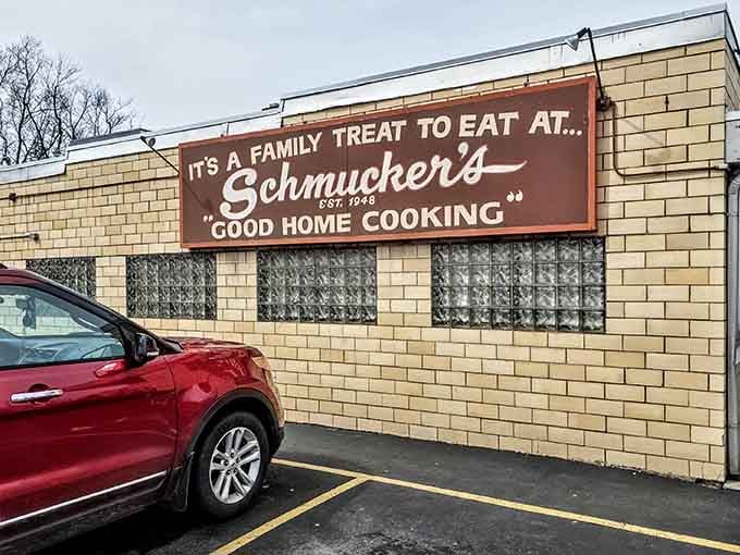 The exterior proudly declares "Good Home Cooking," and unlike most promises in life, this one actually delivers every single time.