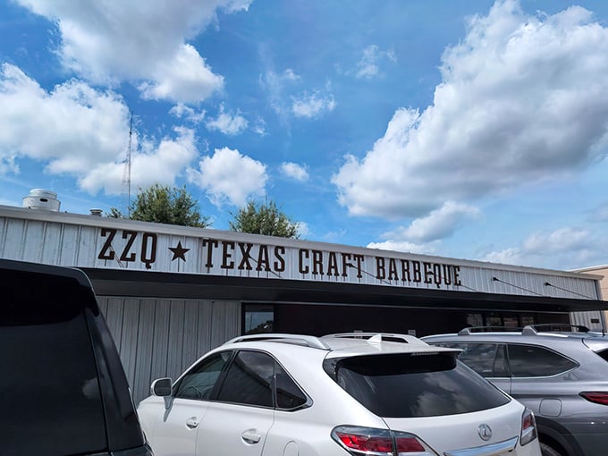 Those dramatic clouds seem fitting for a place serving barbecue worthy of its own weather system.