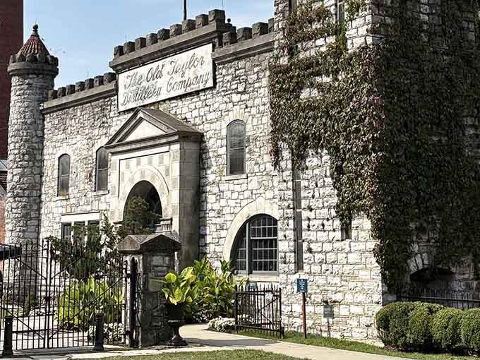 When bourbon barons built distilleries, they didn't mess around with boring architecture, clearly preferring medieval grandeur instead.