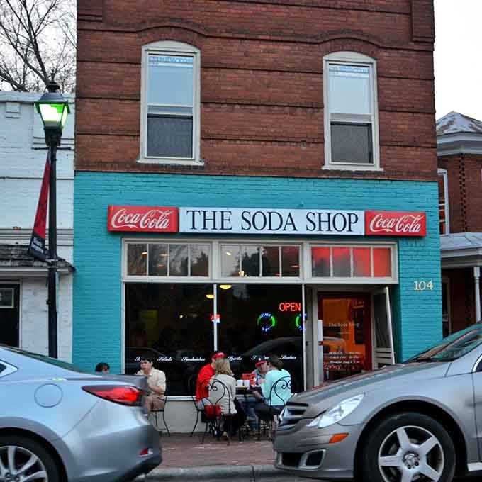 That turquoise facade isn't just paint, it's a time machine disguised as a building on Main Street.