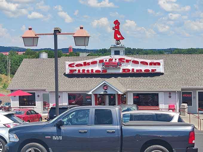 Step back in time at this retro diner, where classic neon signs and vintage style welcome you for a fun visit.