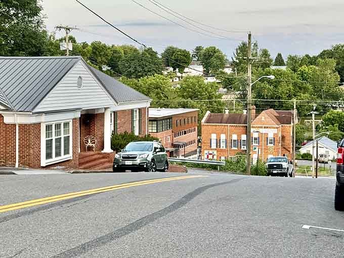 Main Street slopes gently downward, inviting you to explore every charming corner at your own pace.