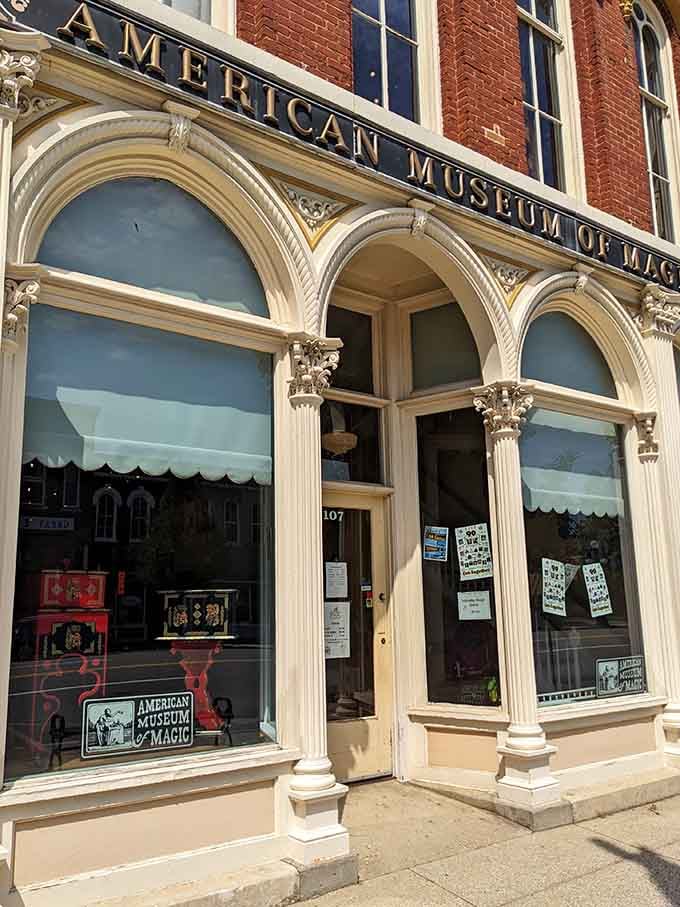 Those ornate columns and arched windows make you feel like you're about to enter a magician's palace.