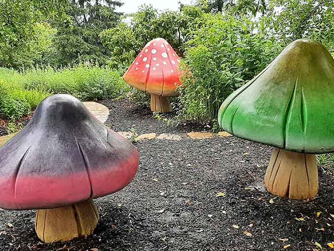 Those oversized mushrooms aren't a fever dream, they're your new favorite photo backdrop in Cincinnati.