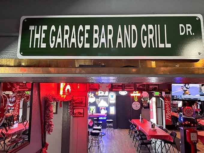 That street sign isn't just for show&mdash;it's your official invitation to automotive-themed cocktail paradise in Bremerton.