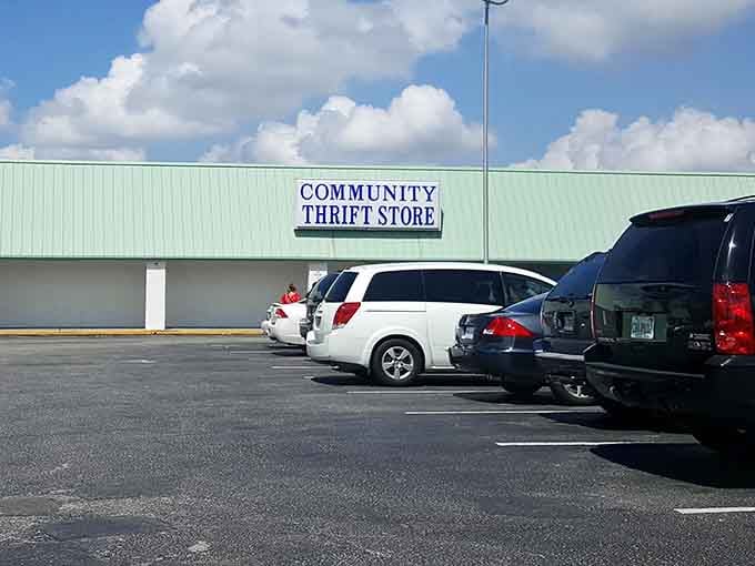 That unassuming warehouse exterior hides a treasure trove that'll make your bargain-hunting heart skip a beat.