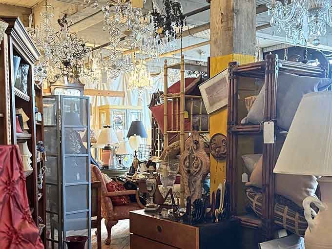 When furniture, lamps, and vintage treasures collide in the best possible way, magic happens.
