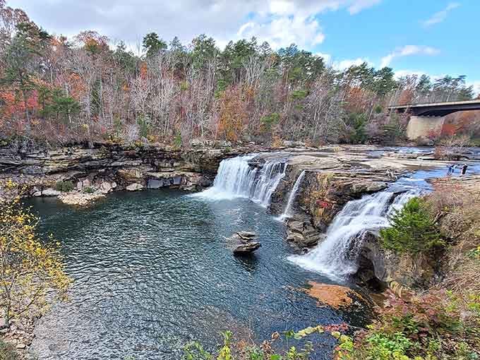 When the water's flowing just right, these falls prove Alabama's been hiding some serious natural talent all along.
