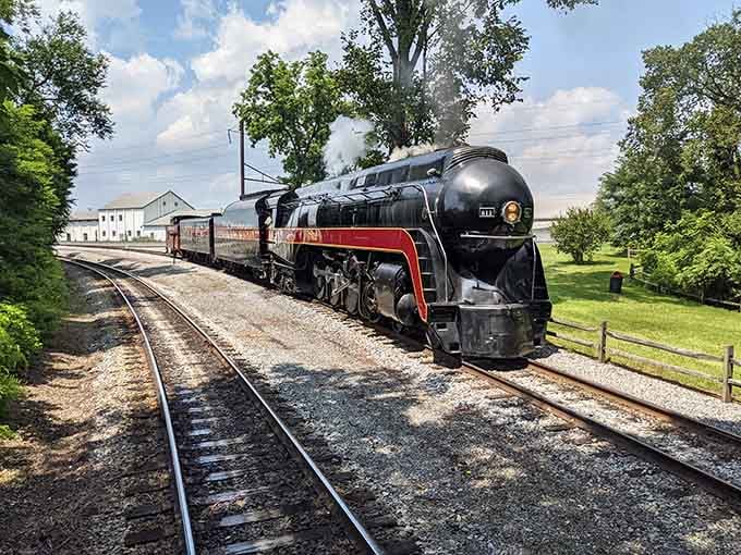 That magnificent beast breathing fire and steam? Your ticket to the most charming journey in Pennsylvania.