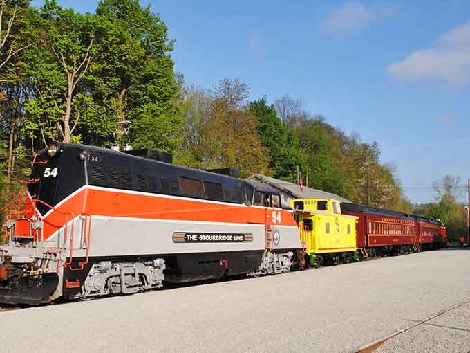 The beautifully restored vintage rail cars await passengers ready to experience a journey through Pennsylvania's stunning northeastern countryside and railroad history.