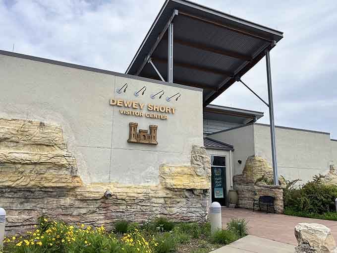 The Dewey Short Visitor Center stands ready to prove that government buildings can actually be architecturally stunning.