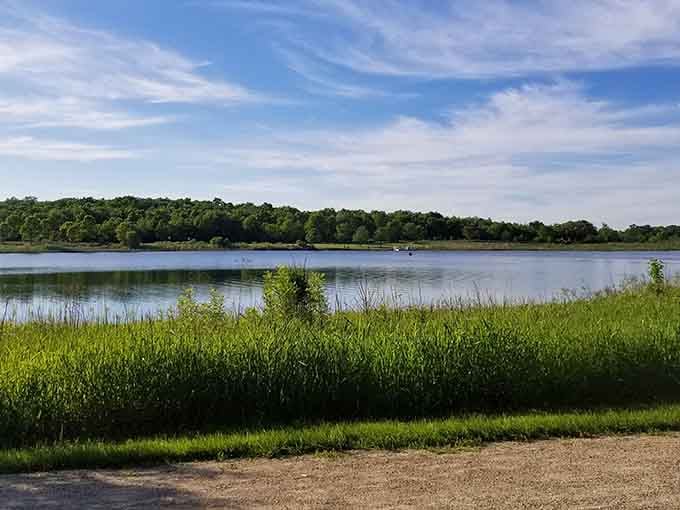 Sterling Lake gleams like nature's own infinity pool, minus the pretentious poolside service and overpriced cocktails.