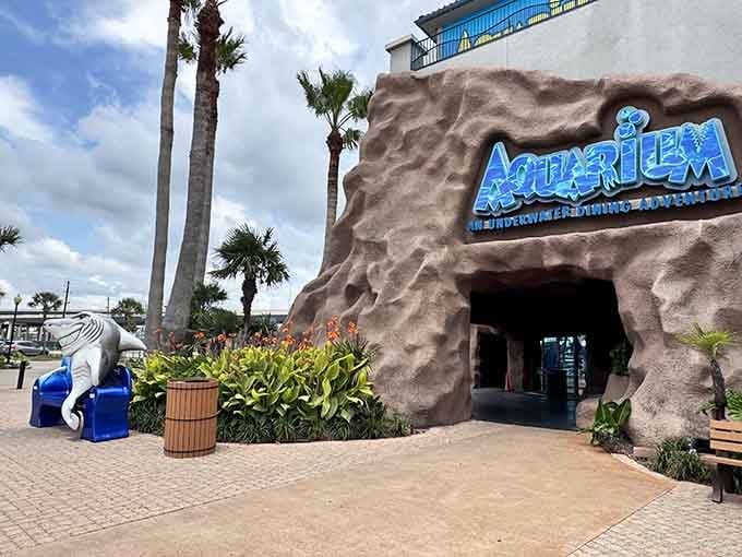 That rock entrance isn't trying to be subtle, and honestly, why should it when adventure awaits inside?
