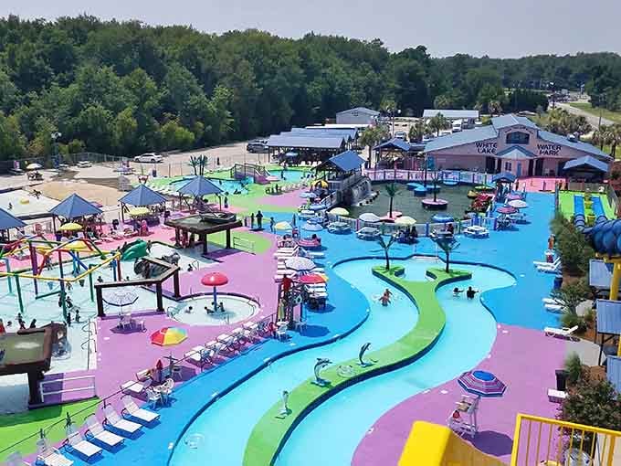 A kaleidoscope of colors that makes Willy Wonka's factory look understated, this is summer done right.