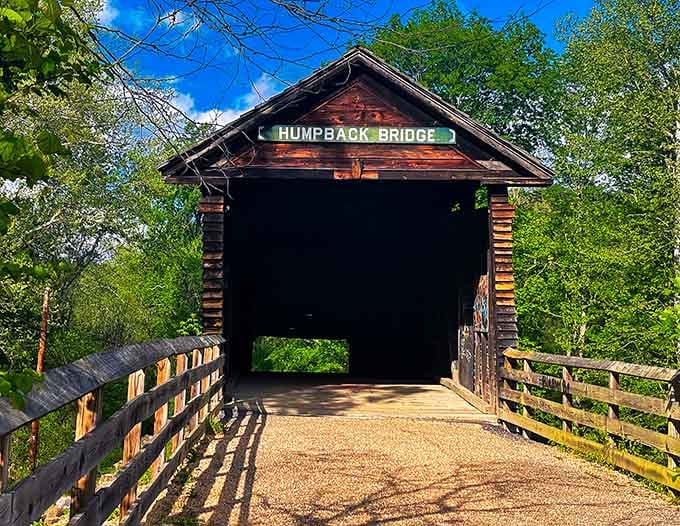 That distinctive arch isn't just for show, it's engineering genius that has kept this beauty standing since the 1850s.