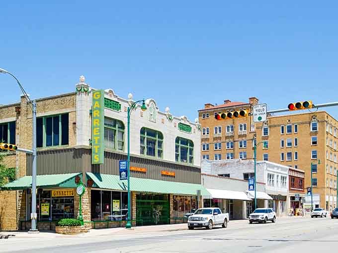 Downtown Mineral Wells looks like someone preserved a slice of 1920s Texas and forgot to tell anyone about it.