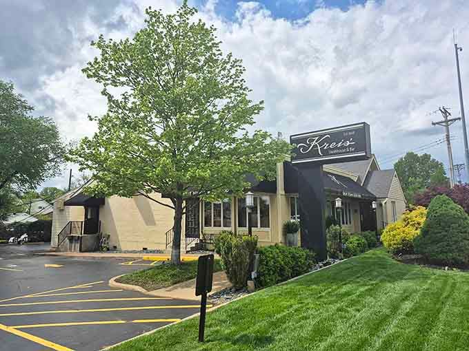 The unassuming exterior hides one of St. Louis's best-kept secrets for serious carnivores seeking prime rib perfection.