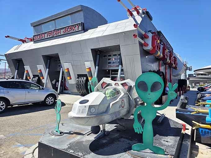 When a spaceship decides to moonlight as a jerky shop, you know you're in for something special.