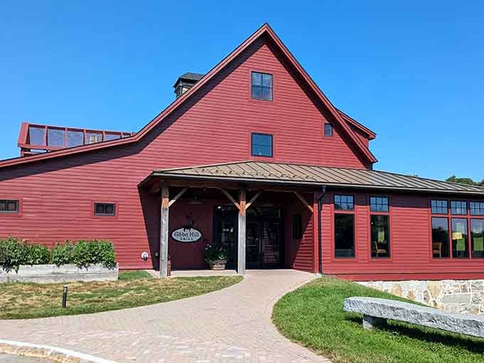 That red barn exterior isn't just charming, it's your first hint that something special awaits inside.
