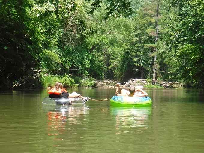 Friends floating together in perfect harmony: this is what summer memories are actually made of, folks.