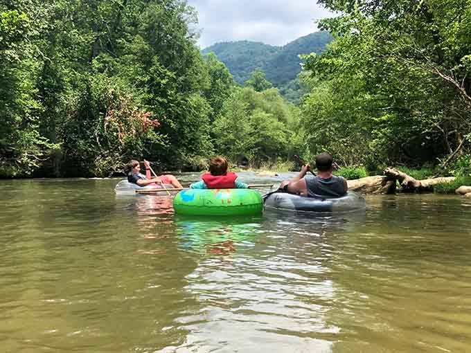 Mountain views and lazy river floats: this is what happens when North Carolina decides to show off.