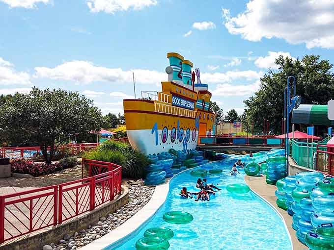 That's the Good Ship Sesame, where lazy river dreams meet childhood nostalgia in the most delightful way possible.